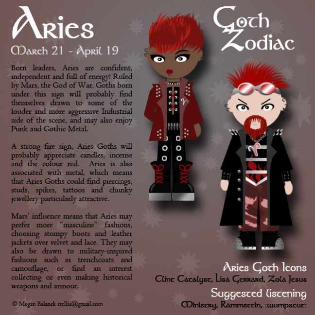 Goth Zodiac – I Want It Black