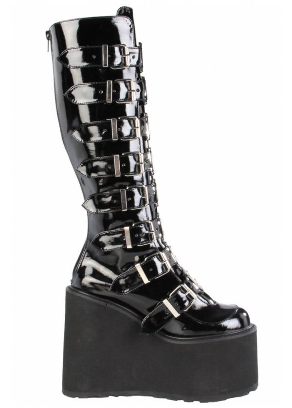 Goth Platform Boots - I Want It Black
