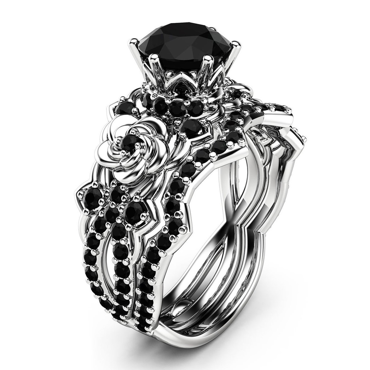 Gothic Engagement Rings - I Want It Black