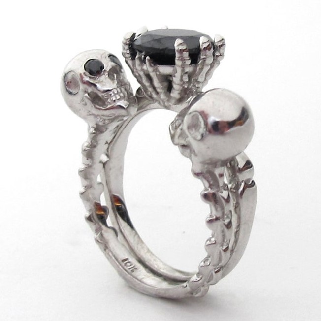 Gothic Engagement Rings - I Want It Black